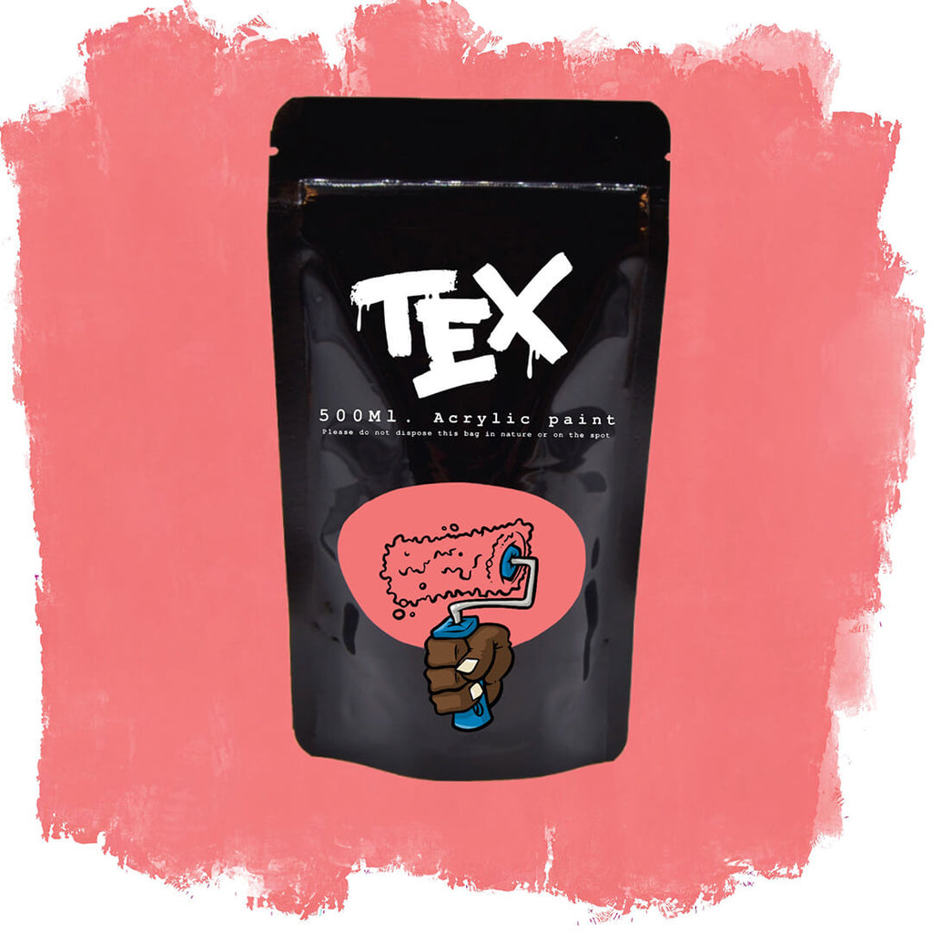 Tex buff paint - Flamingo Roze 500ml – bijKlaas